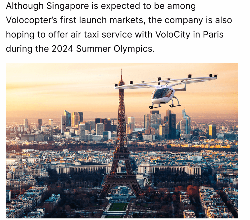 It's real: Volocopter hoping to offer electric air taxi service in ...