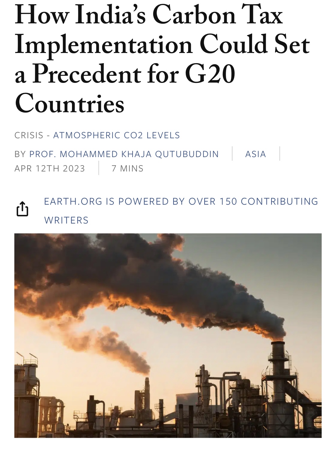 India can set the G20 a cool and historic climate-saving example — make ...