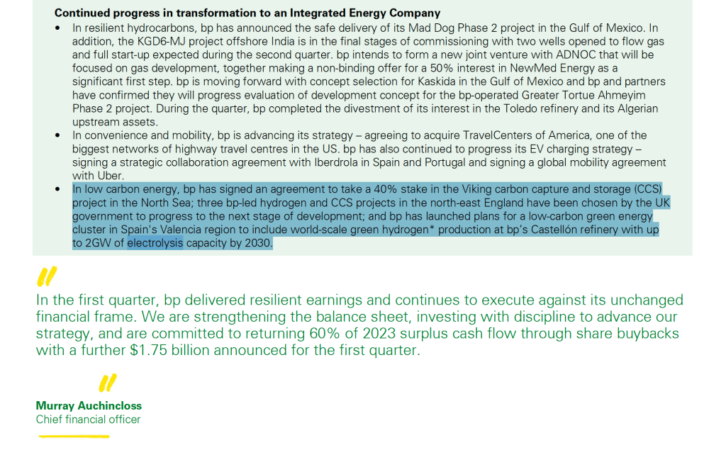 BP's 1Q result offers glimmers of hope for climate transition; 2GW of ...