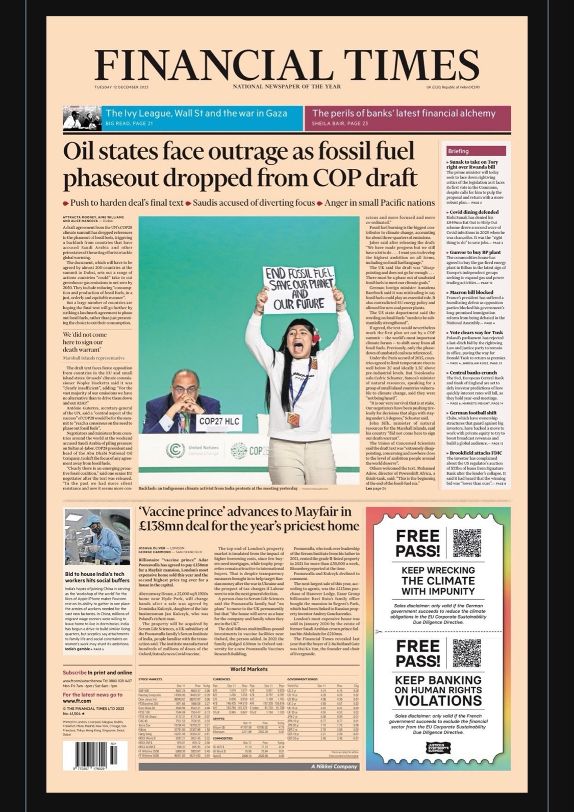FT front-page ad splashed after AP detailed watered-down EU ...